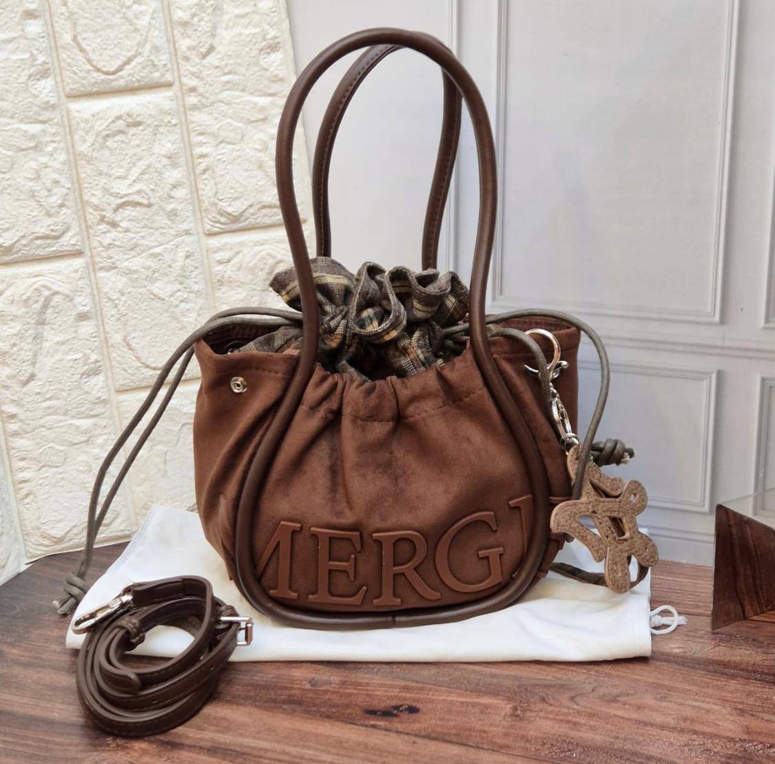 Merge A Day Bag Suede Small 💥 – Jual Tas Branded Super Premium, Tas ...