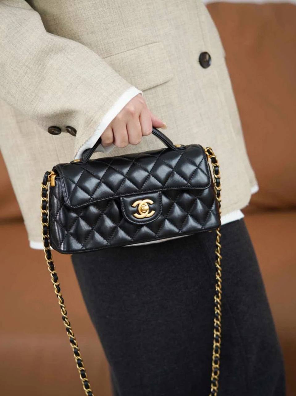 CHANEL 25P Top Handle – Jual Tas Branded Super Premium, Tas import ...
